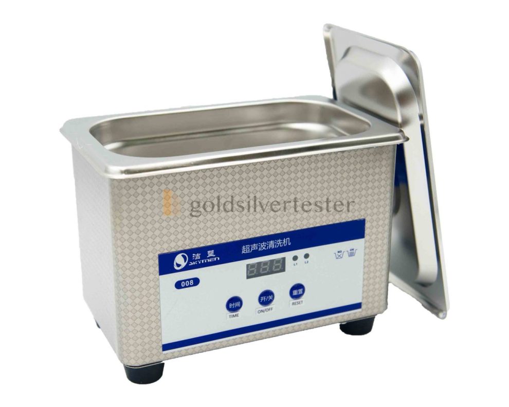 Stainless Steel Ultrasonic Cleaning Machine (800ml) - Gold Silver Tester
